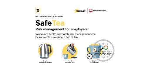Take time to talk SafeTea | ABILITY GROUP | Workers Compensation, Health & Safety Specialists